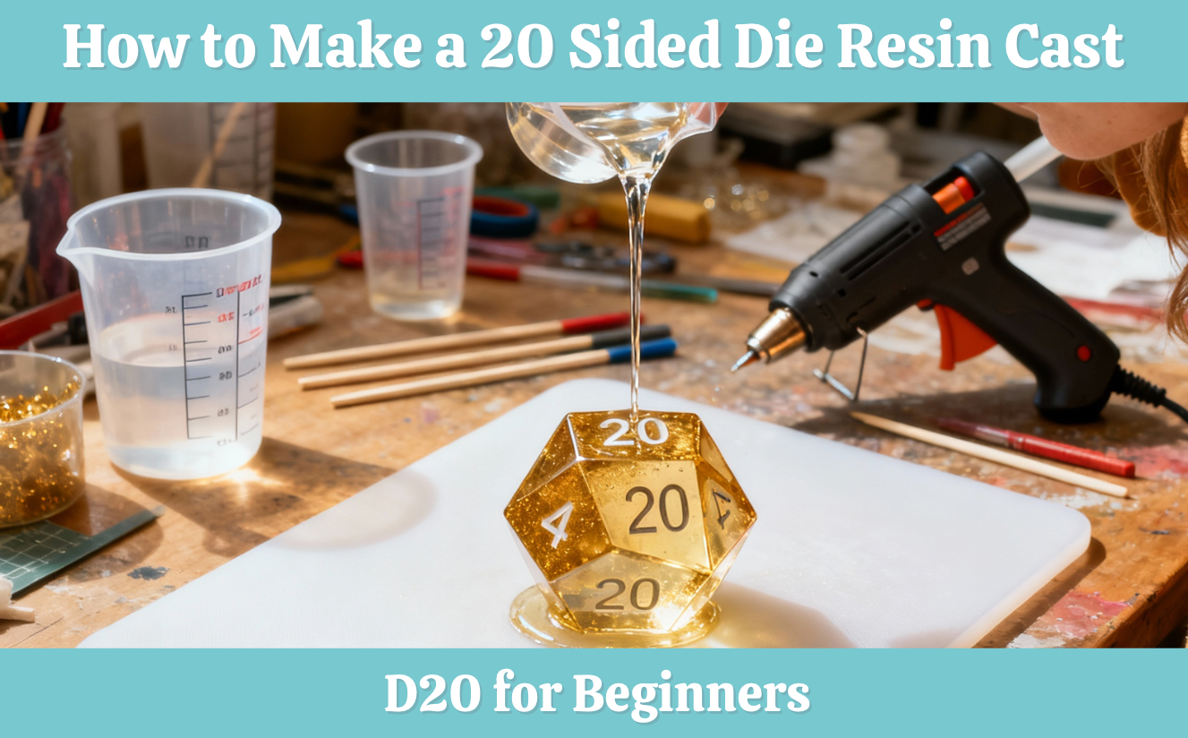 How to Make a 20 Sided Die Resin Cast: D20 for Beginners