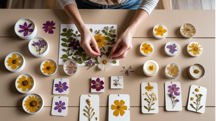 Pressed Flower Crafts Gift Ideas for Birthdays, Weddings and More