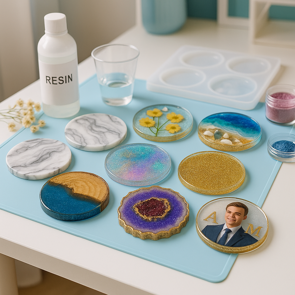 8 Resin Coaster Ideas to Make Stunning DIY Drink Coasters at Home