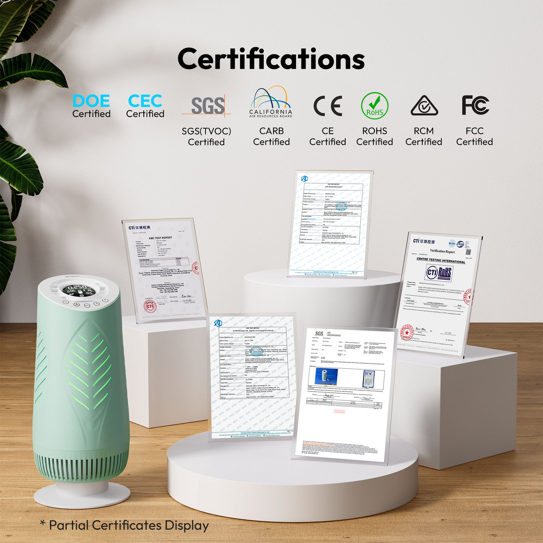 Resiners® Purair Air Purifier for Epoxy Resin, Remove 83% TVOC—SGS ...