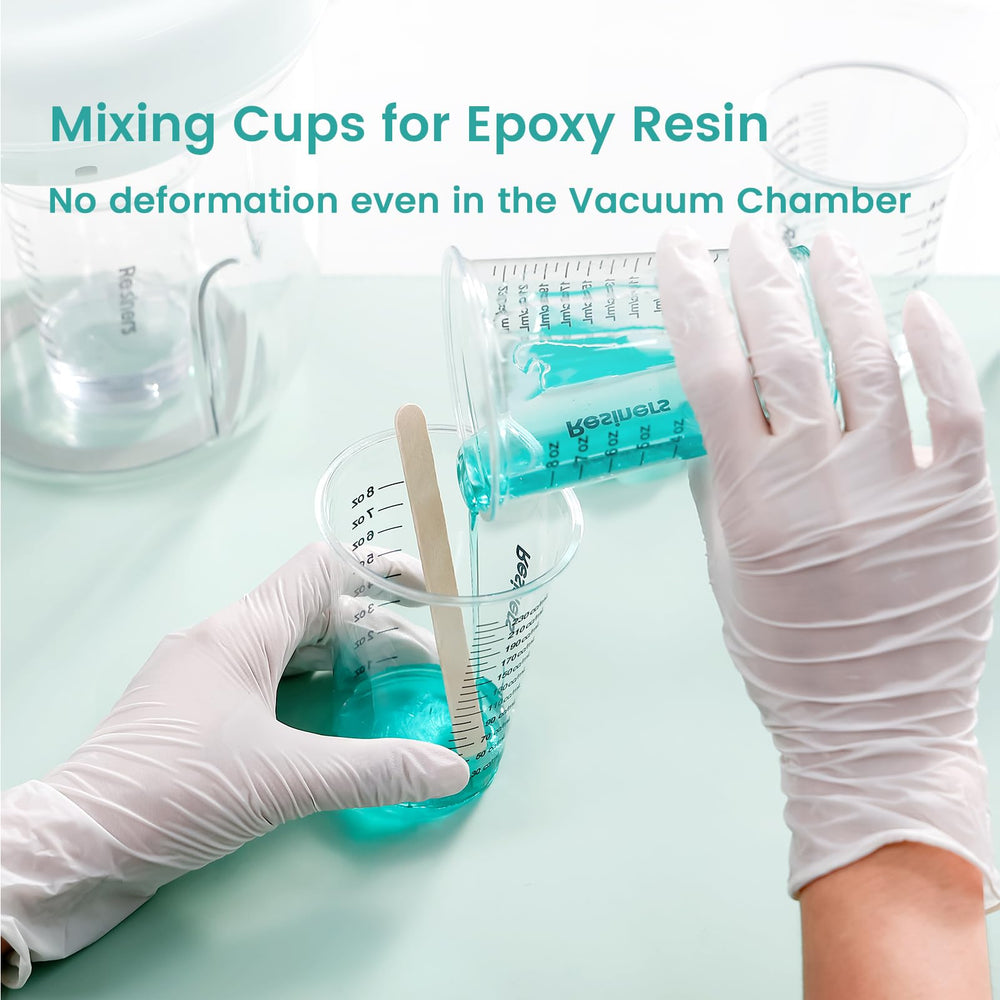 Resiners® Disposable Epoxy Resin Plastic Measuring Mixing Cups with Wo