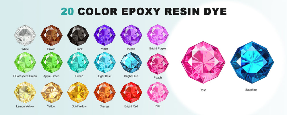Resiners® 20 Colors Epoxy Resin Dye