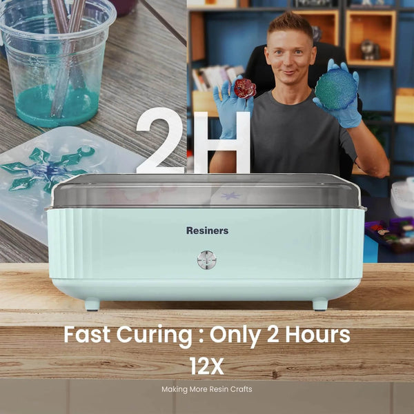 Resiners Resin Curing Machine: Auto-curing station with a large tray, 2 ...