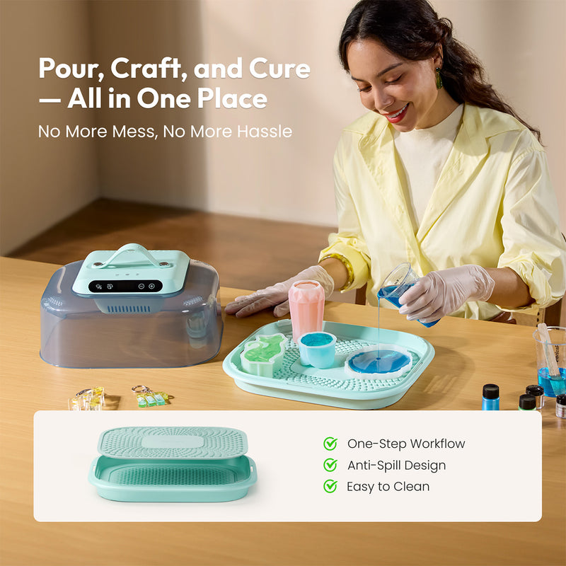 Resiners Resin Curing Machine: Auto-curing station with a large tray, 2 ...