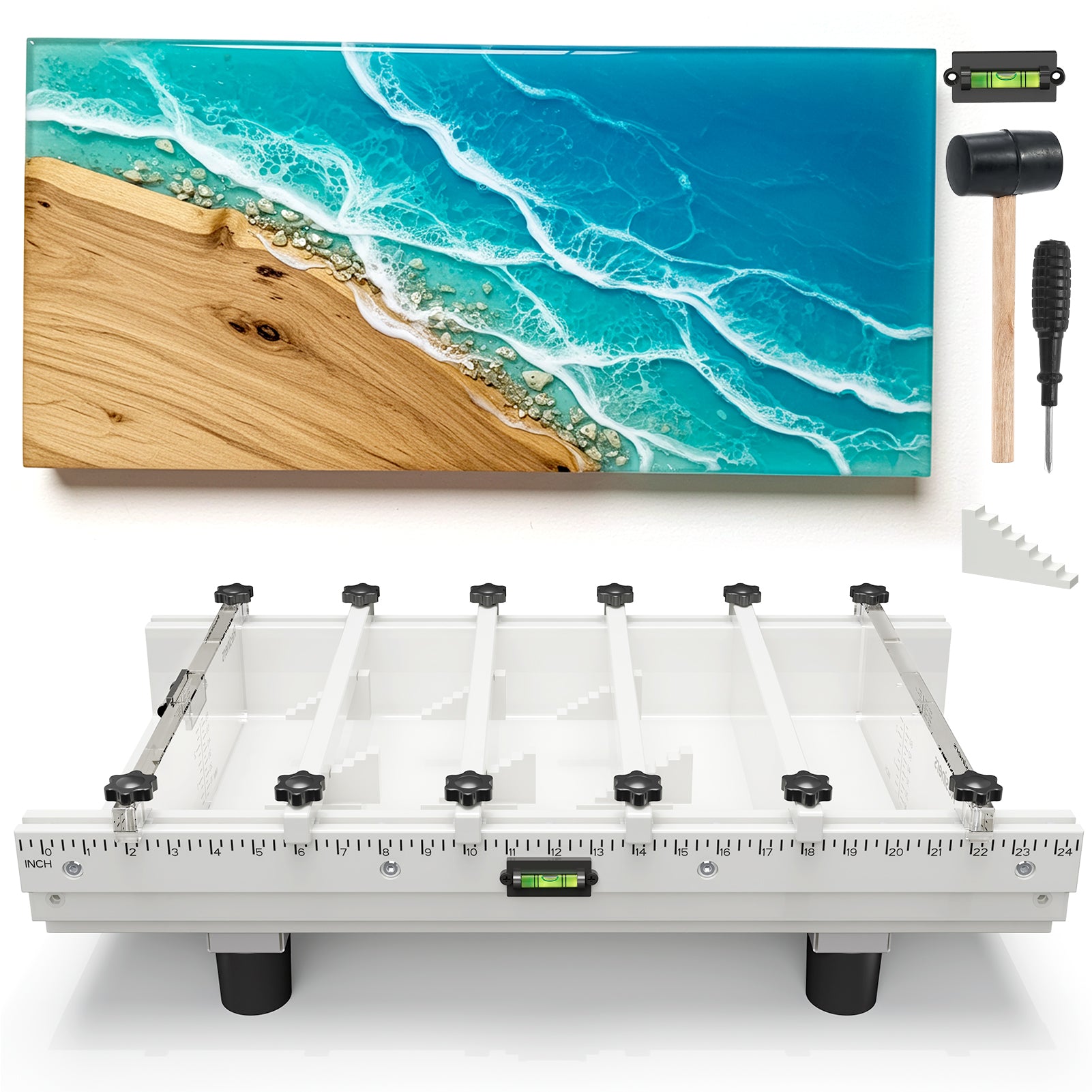 Resiners® River Table Epoxy Resin Mold with Adjustable Divider