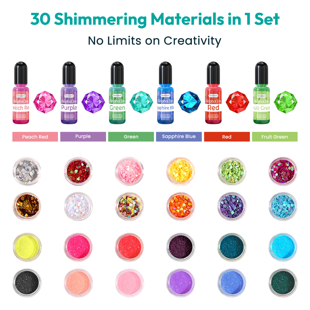 Resiners® Alphabet Resin Starter Kit for Beginners Complete Kit with M