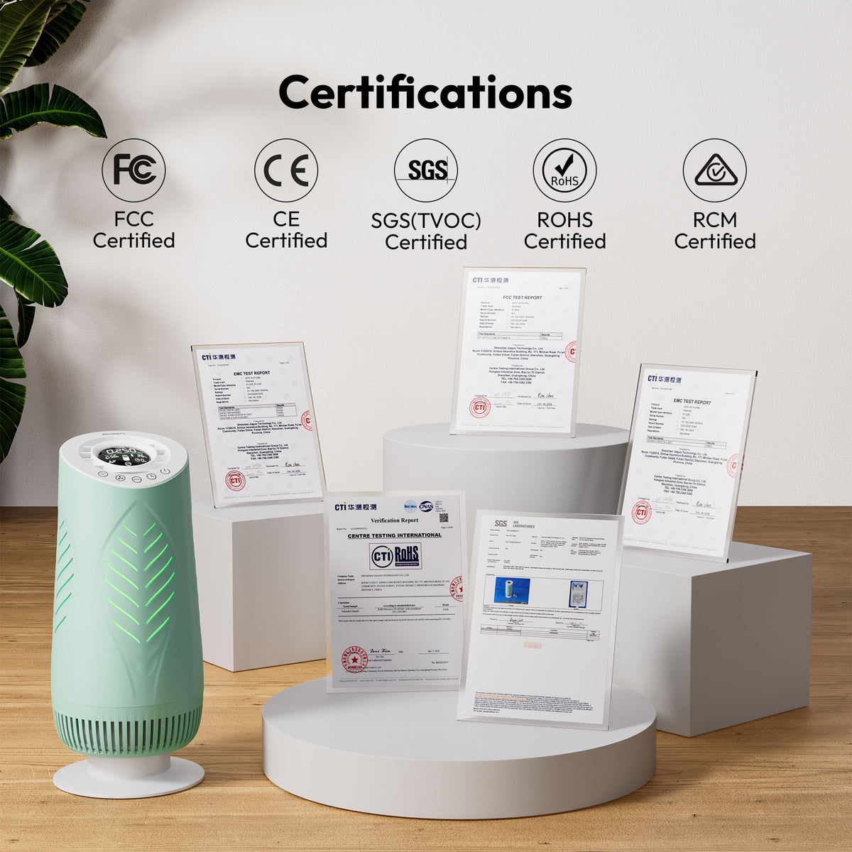 Resiners® Purair Air Purifier for Epoxy Resin, Remove 83% TVOC—SGS ...